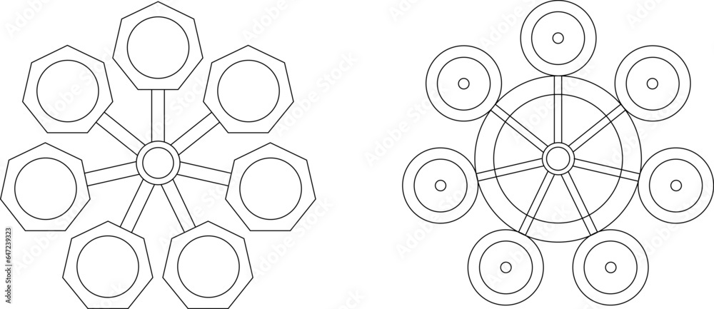 Vector sketch illustration of anagram logo symbol design Stock Vector ...