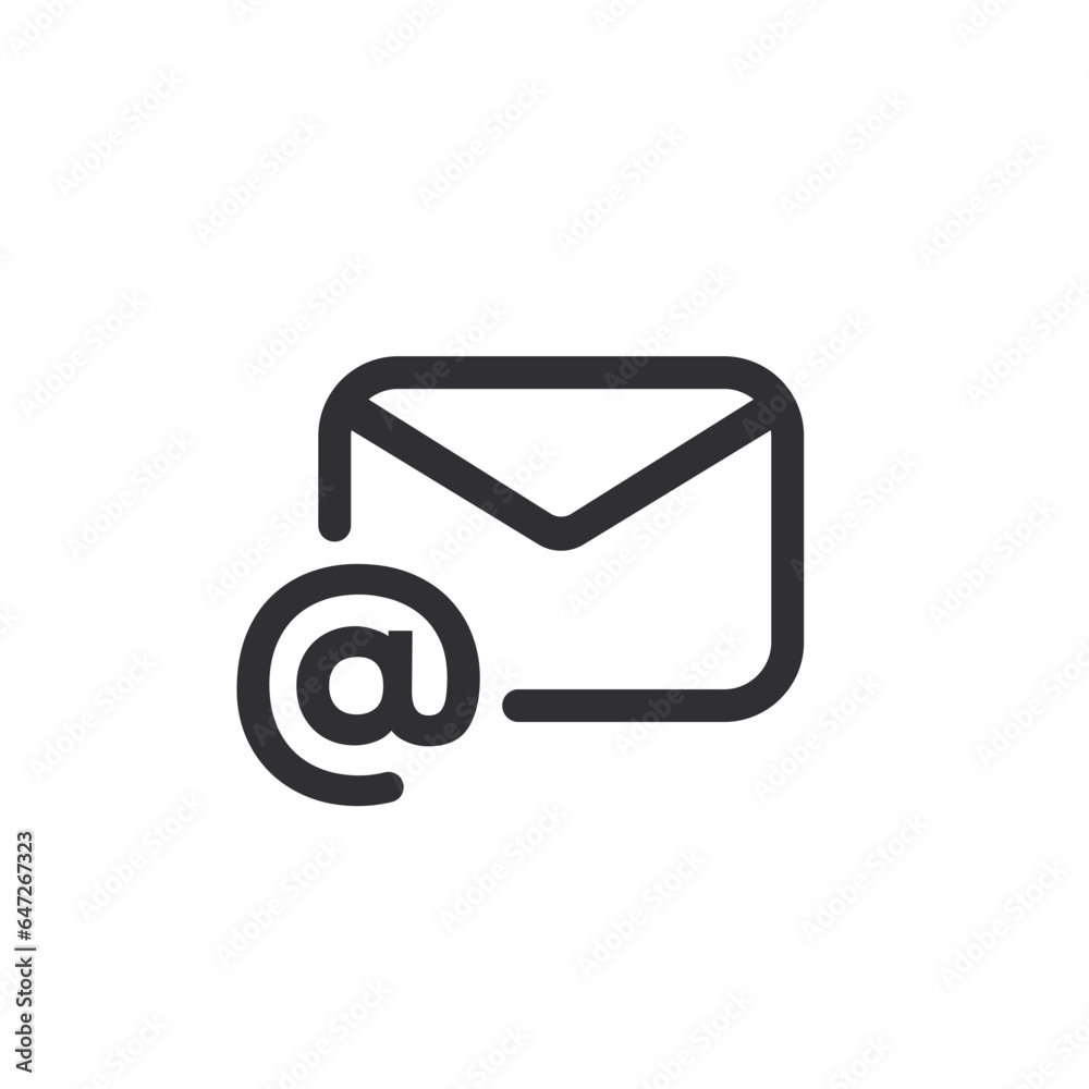 Mail icon. Envelope sign. Email icon. Letter. Mailbox. Contact form ...