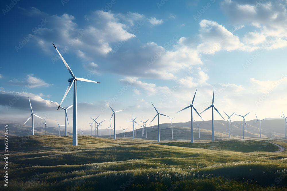 Wind farms, renewable energy, sustainable power, clean energy, wind turbines, wind energy, wind ...
