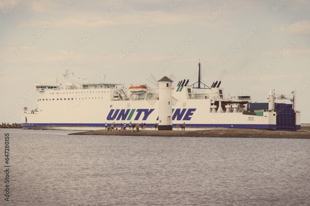 Swinoujscie, West Pomeranian - Poland - June 7, 2022: Wolin ferry ...