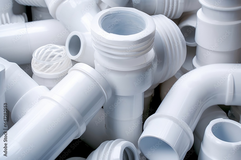 Plumbing sanitary white plastic sewer pipes siphons overflows for ...