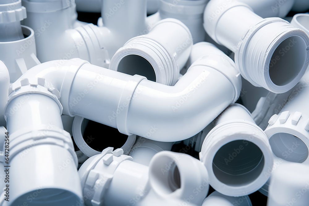 Plumbing sanitary white plastic sewer pipes siphons overflows for ...