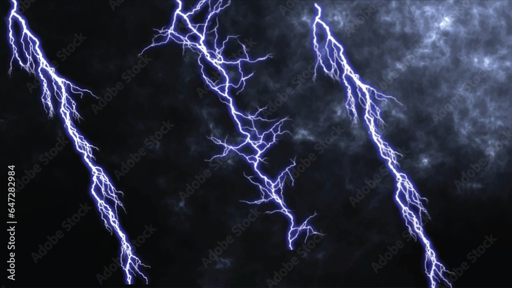 Blue lightning arc electric discharge. Thunderstorm. Lightning, Heavy ...