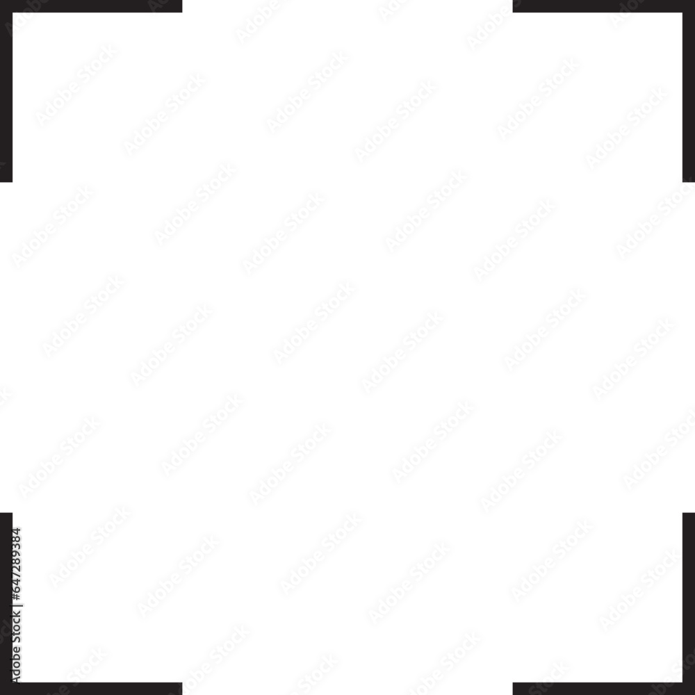 decorative square border frame outline Stock Vector | Adobe Stock