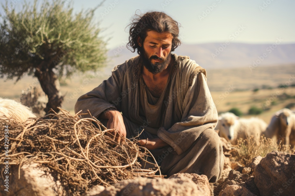Jesus Christ our Savior The Lamb of God herding and taking care of His ...
