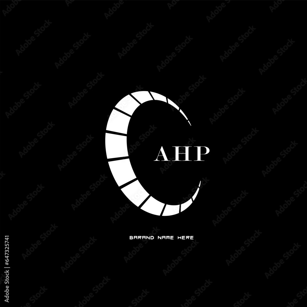 AHP circle letter logo design with circle . AHP circle logo design ...
