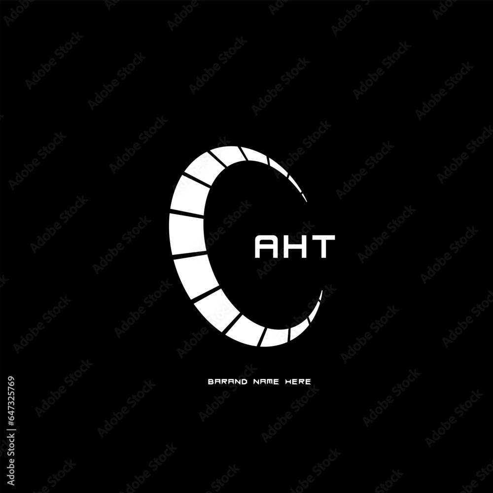 AHT circle letter logo design with circle . AHT circle logo design ...