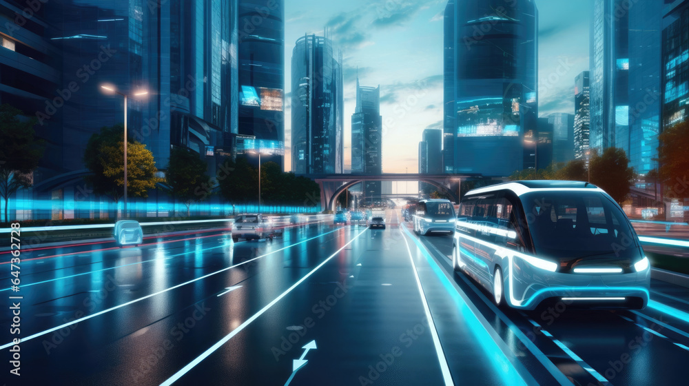 A smart city transportation system with self-driving buses and ...