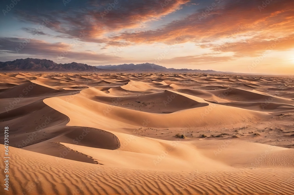 desert with magical sands and dunes as inspiration for exotic ...