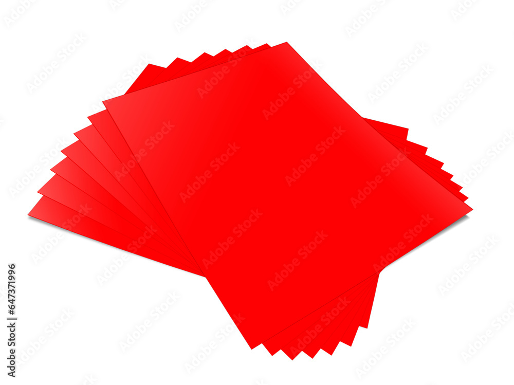 Red Reports blank template for presentation layouts and design. 3D ...