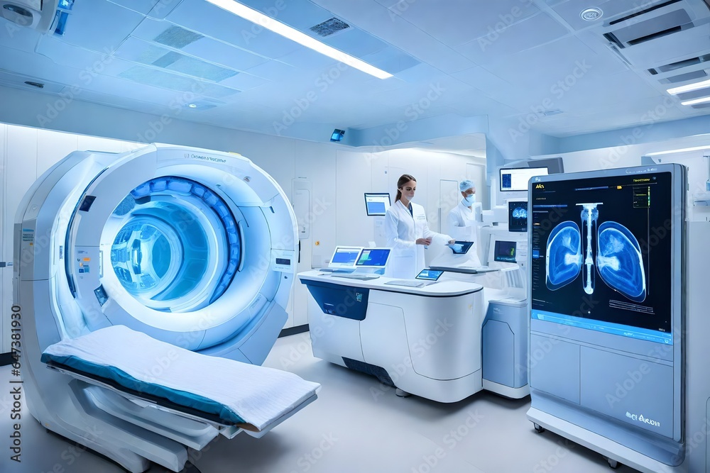 Medical Marvel: Advanced MRI Machine Revolutionizing Diagnosis Stock ...