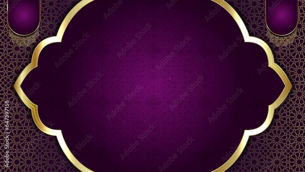 Animated Islamic background for designing Holy Quran recitations ...