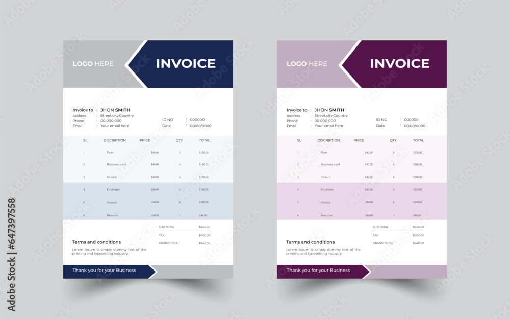 Minimal Business Letterhead , Modern Abstract style Corporate ...