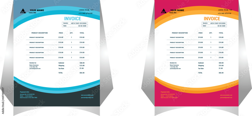 invoice title, invoice title example, stylish invoice design, business ...
