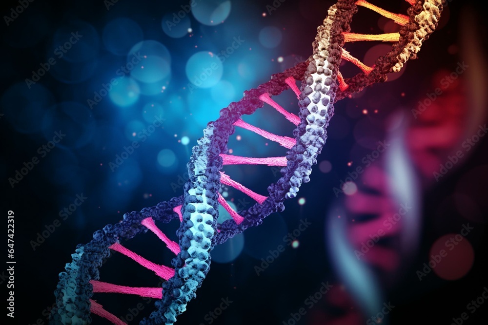 Innovative mRNA technology with two strands on dynamic background ...