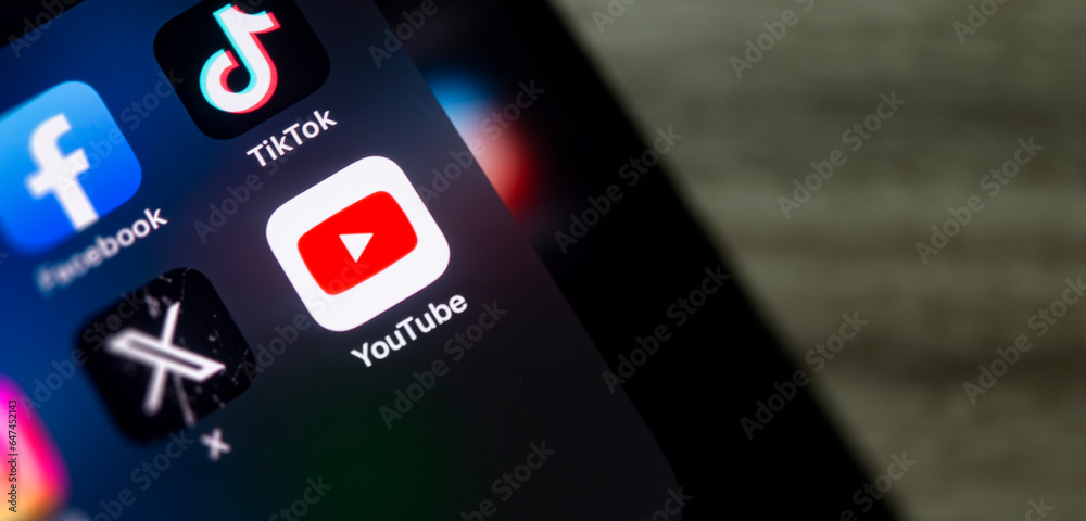 mobile phone screen close up view focusing on the youtube: Sonora ...