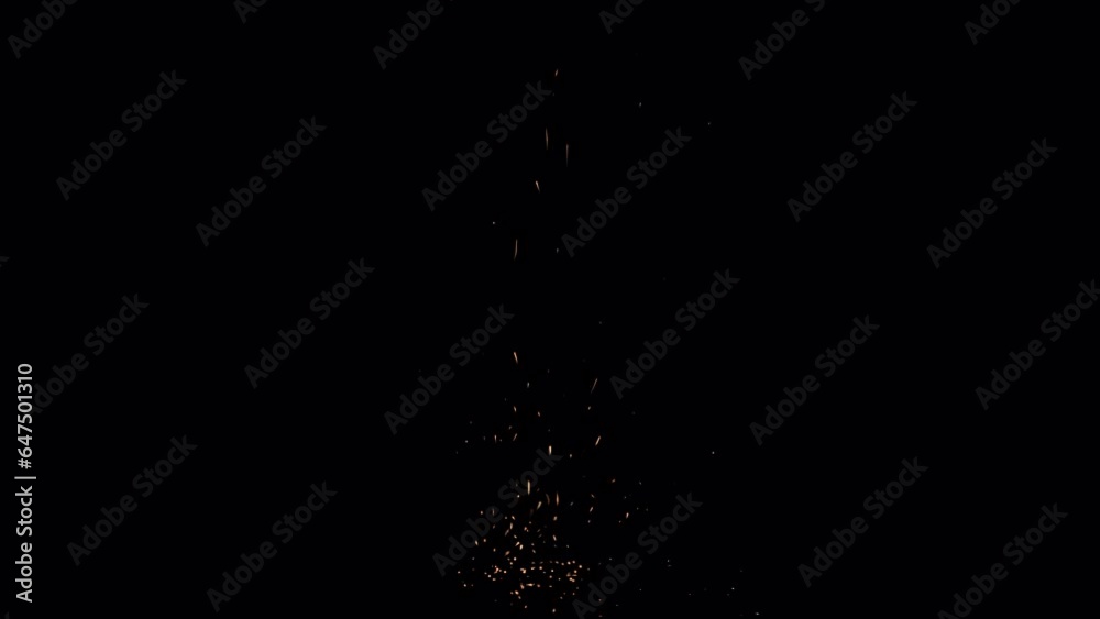 Fire Flame Loop Separate 3 Clip on Alpha. Element footage fire, smoke ...