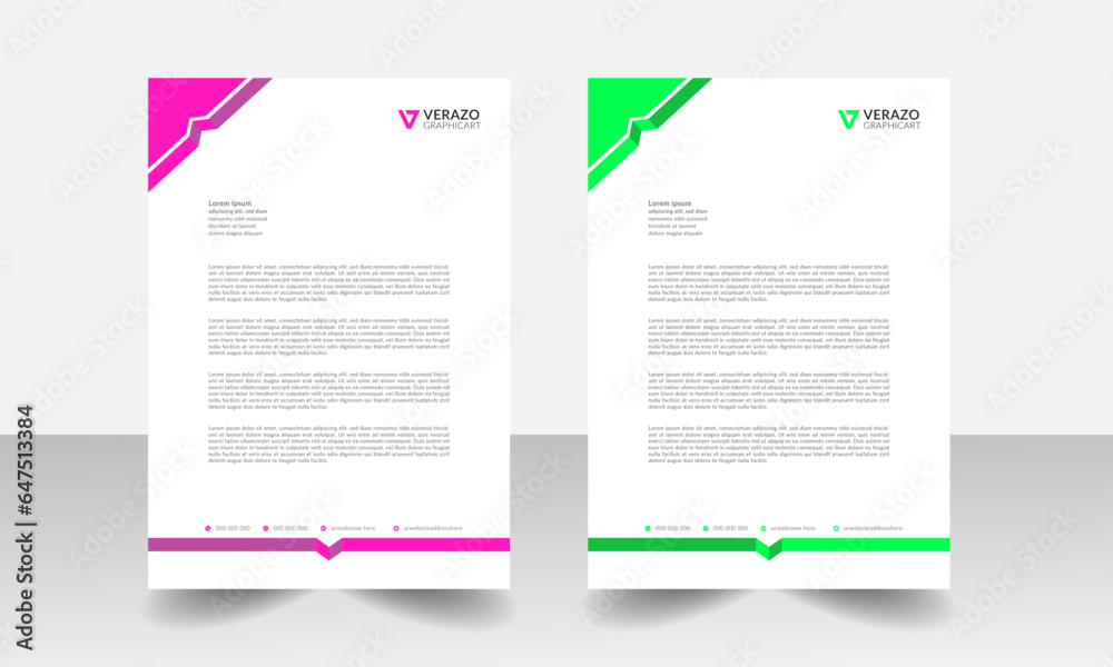 Free Letterhead design Template, Fully simple editable vector eps file ...
