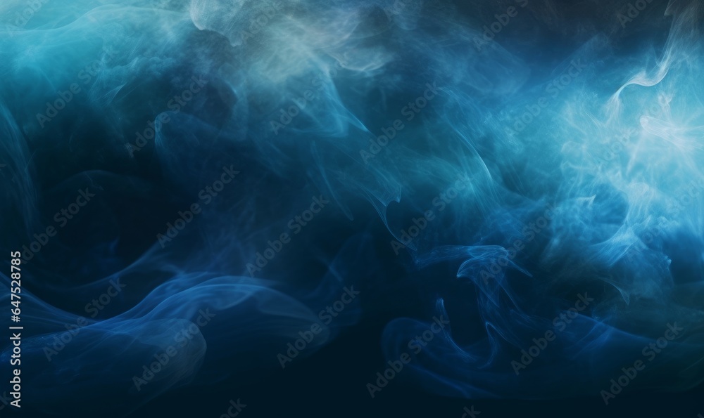 Glitter mist. Paint water splash. Magic spell. Blue silver gray color ...