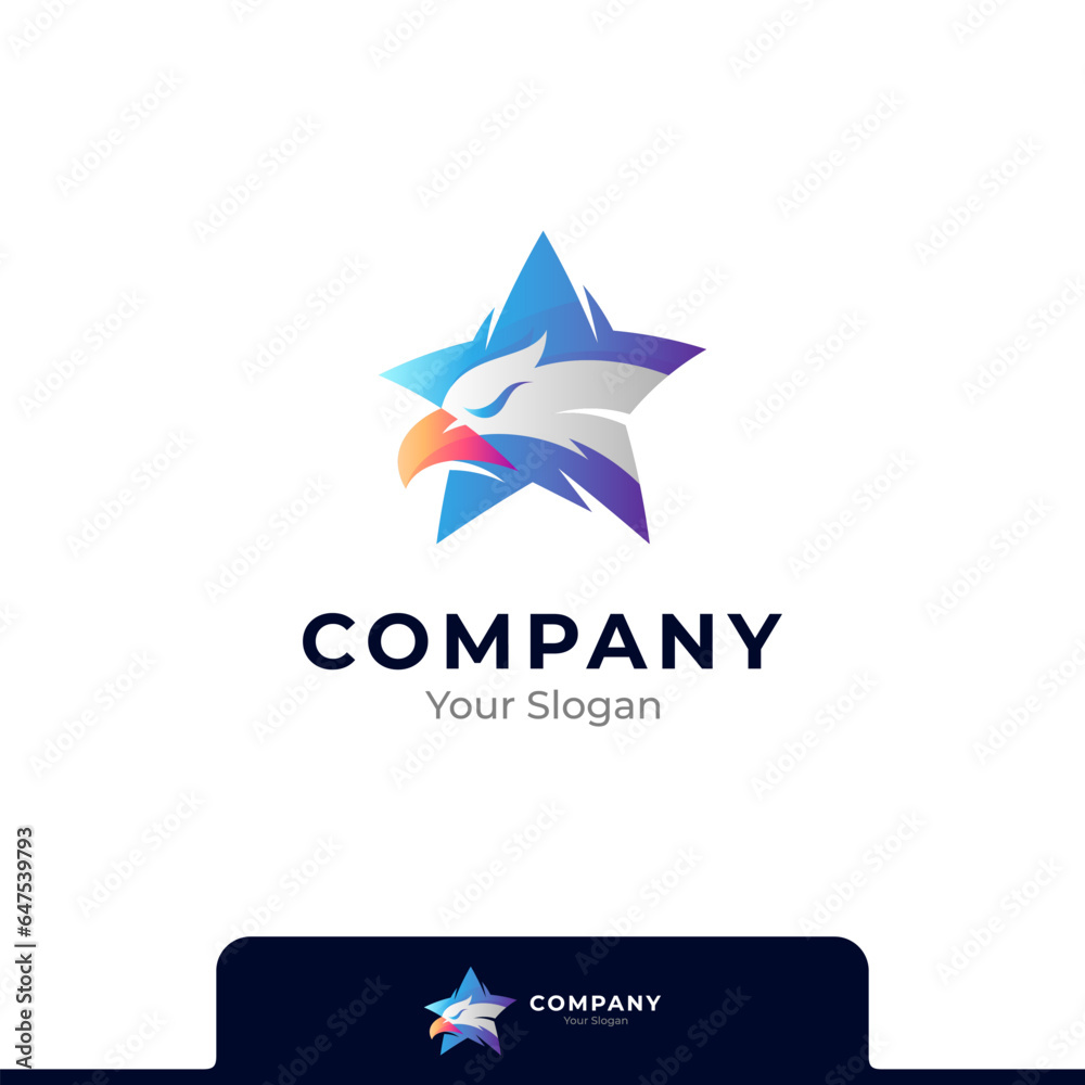 star eagle logo design Stock Vector | Adobe Stock