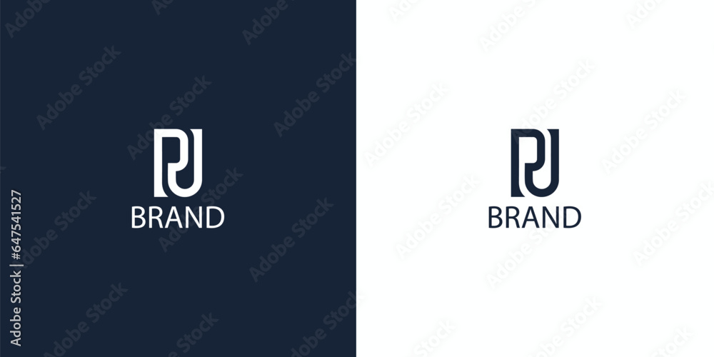 Vector PJ Logo Design Vector Art Stock Vector | Adobe Stock