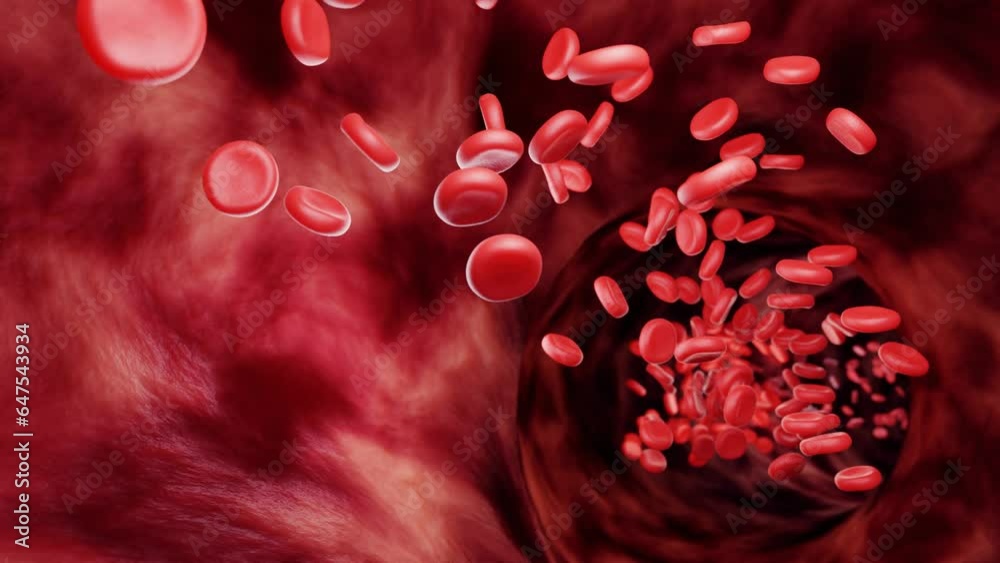 Simulates the inside of blood vessels or veins and red blood cells. Red ...