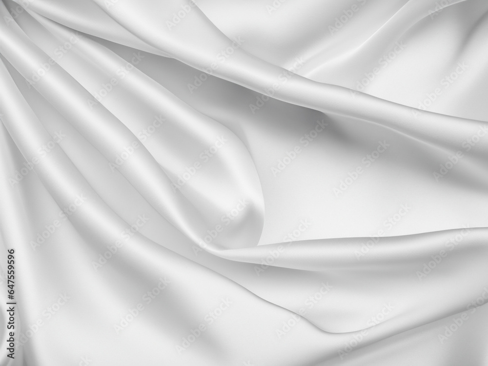 Smooth elegant white silk or satin luxury cloth texture as wedding ...