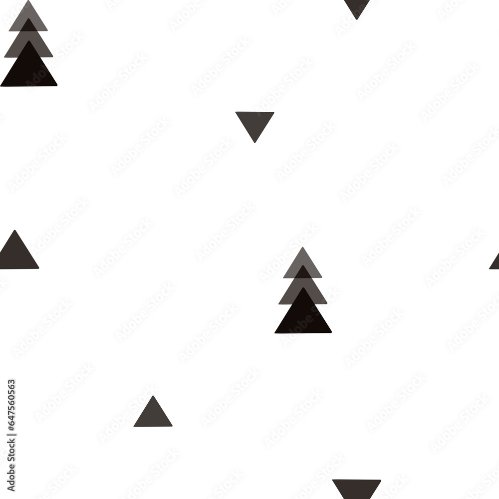 Seamless minimal pattern with Christmas tree. Endless background in ...