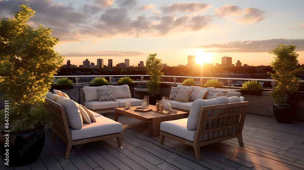 Experience the allure of a rooftop oasis in the heart of the city. The ...