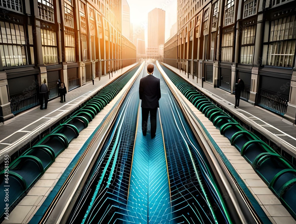 "Explore the brilliance of secure data flow in a shimmering neural ...