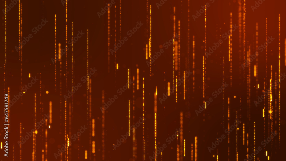 Colorful animation of bright particles flying vertically. Dynamic ...