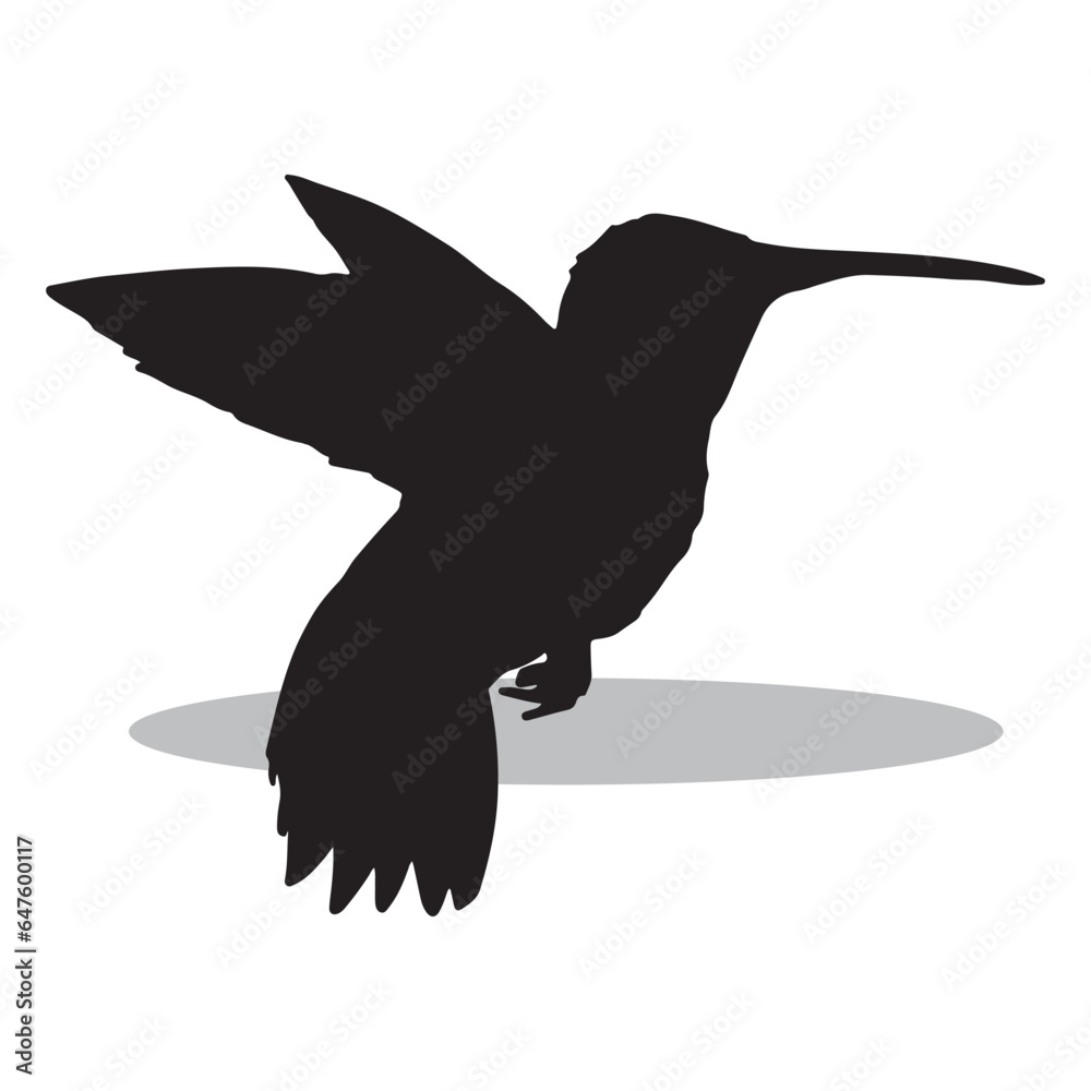 Hummingbird Silhouette, cute Hummingbird Vector Silhouette, Cute ...