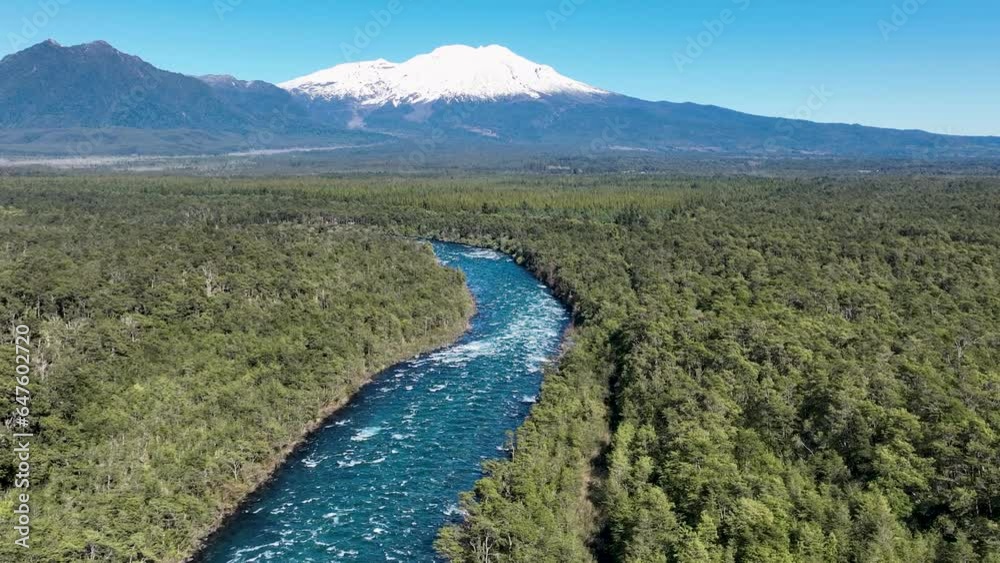 Calbuco Volcano At Puerto Montt In Los Lagos Chile. Volcano Landscape ...
