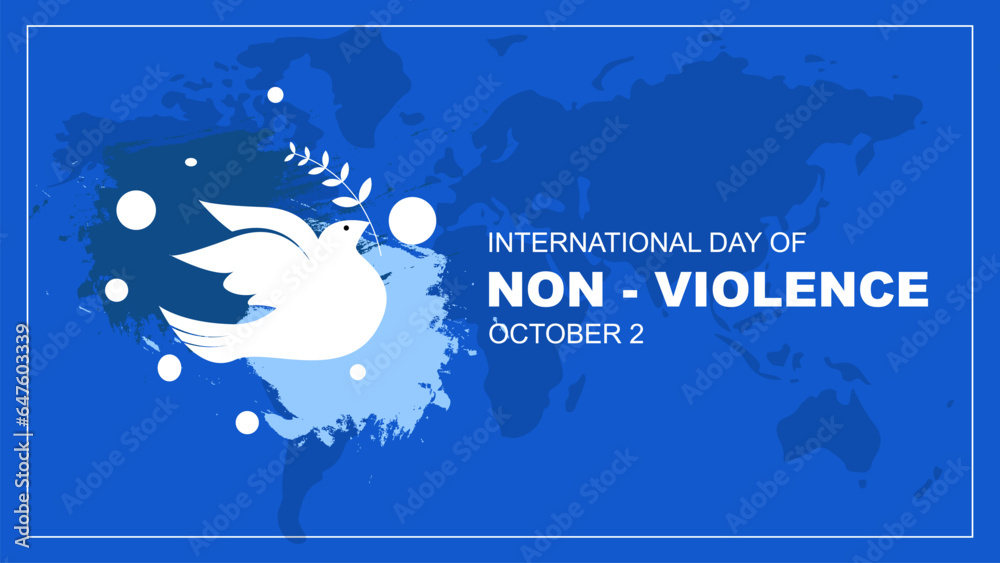 Vector illustration for International day of non Violence celebrated ...