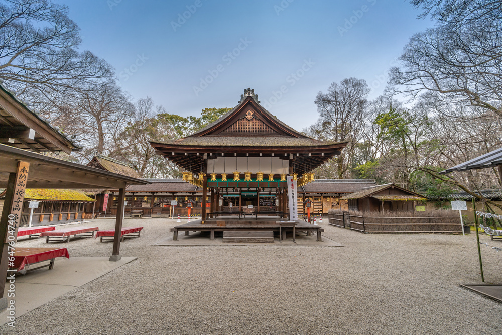 Kyoto, Japan - March 10, 2019 : Maidono (Dance Hall), Kawai Jinja ...