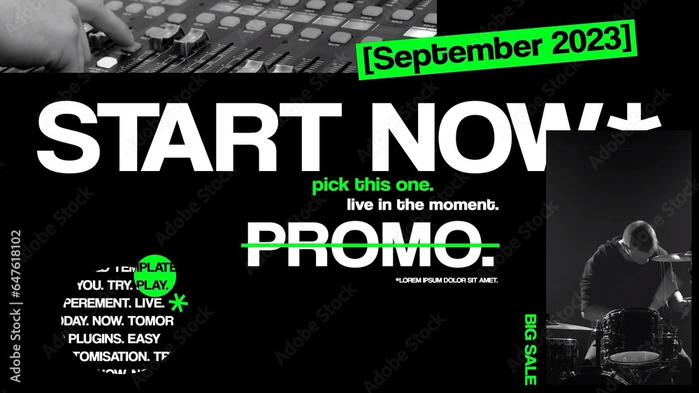 Stylish Promo Stock Template | Adobe Stock