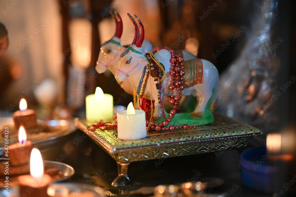 Beautiful Bulls with candle. Pola wallpaper. Pongal Wallpaper. Bull ...