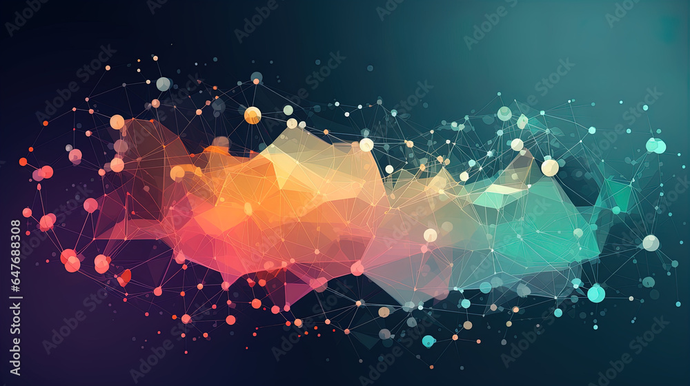 abstract math, topology, graph, analysis background Stock Illustration ...