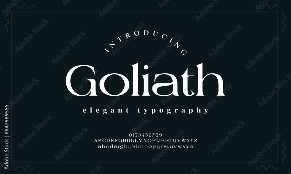 Thin serif font in modern style, this typeface has a big set of ...