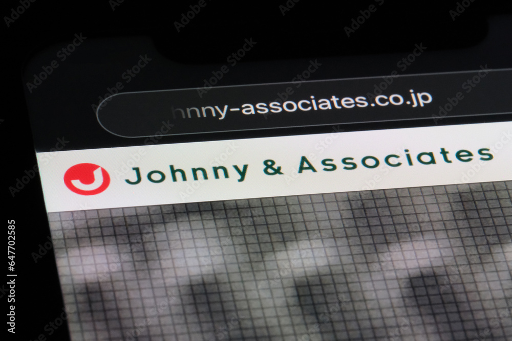 Shanghai,China-Sep. 14th 2023: Johnny & Associates company brand logo ...
