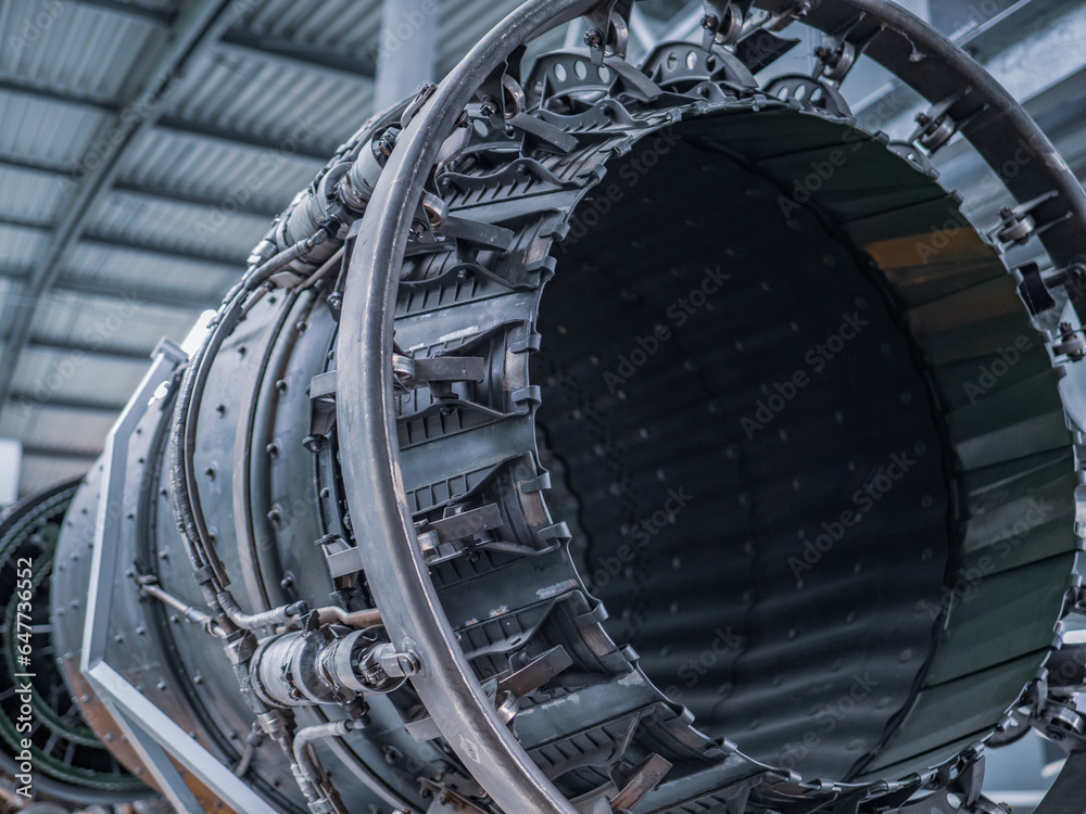 Mechanism of the jet engine Stock Photo | Adobe Stock