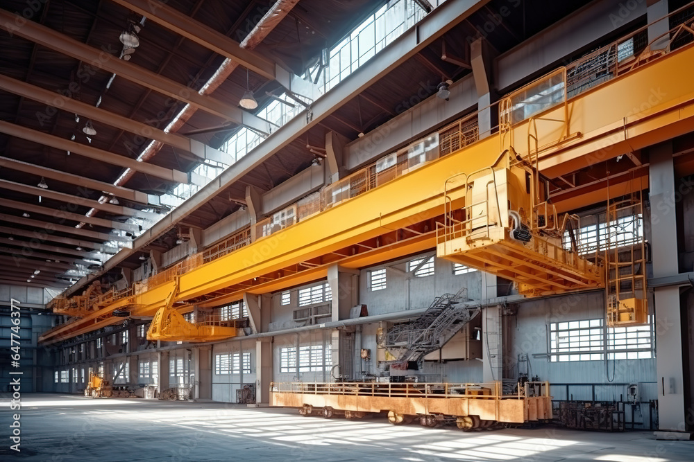 Overhead crane or bridge crane include hoist lifting for transportation ...