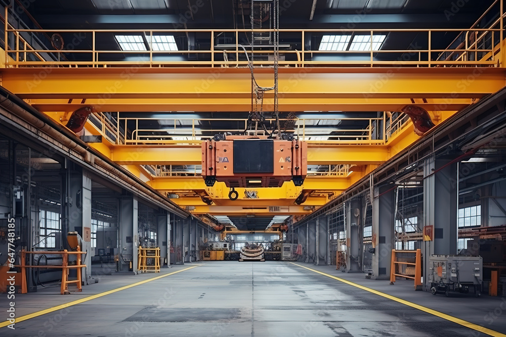 Overhead crane or bridge crane include hoist lifting for transportation ...