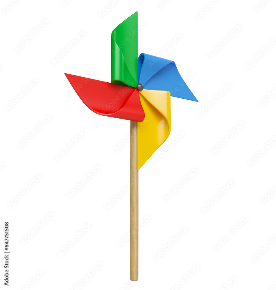 Colorful weathervane in on transparent background in 3d render cartoon ...