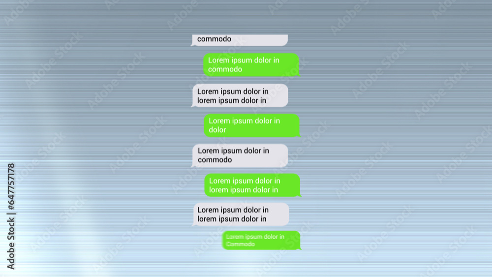 Text Messages Conversation Stock Template | Adobe Stock
