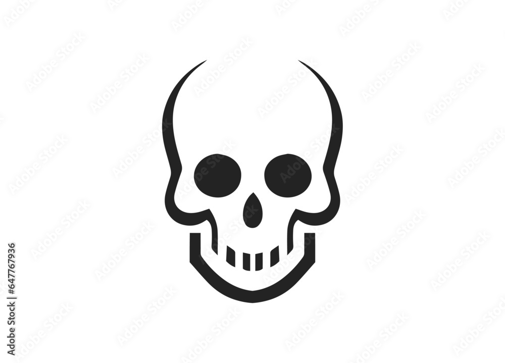 Skull Human Vector Deaths head. Mortality symbols. Hellspawn. Satanic ...