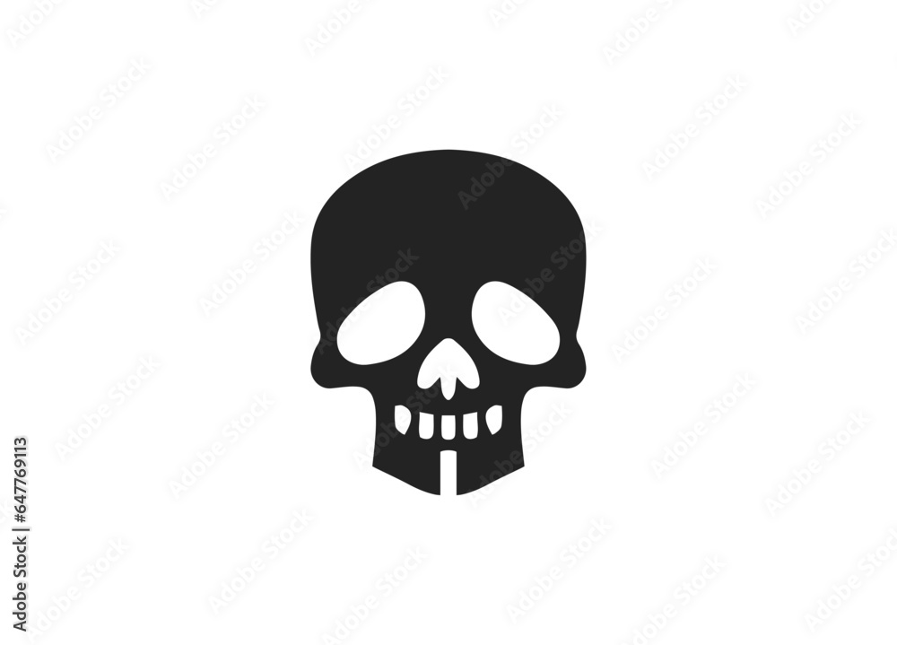 Skull Human Vector Deaths head. Mortality symbols. Hellspawn. Satanic ...