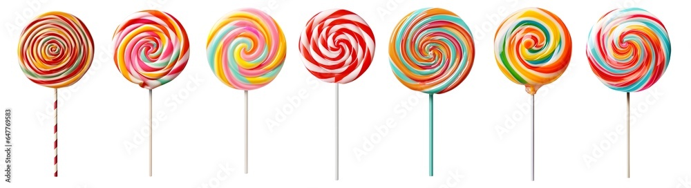 Candy lollypop lollipop colourful on transparent background cutout, PNG ...