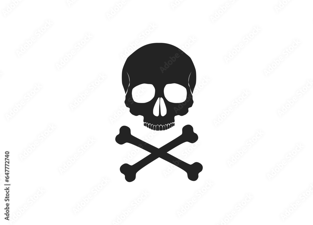 Skull Human Vector Deaths head. Mortality symbols. Hellspawn. Satanic ...