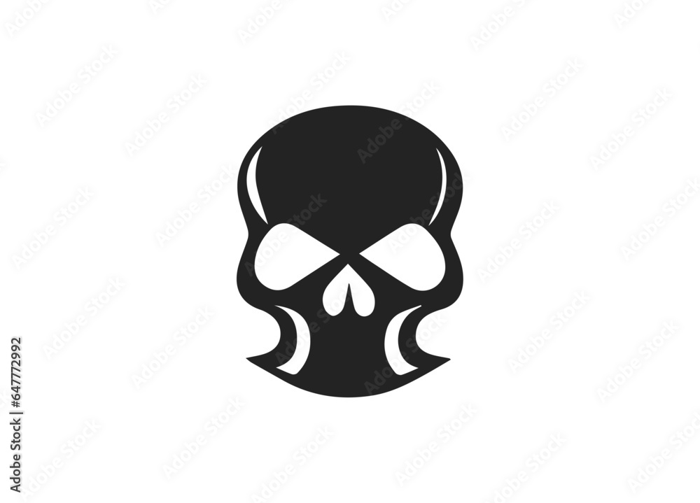 Skull Human Vector Deaths head. Mortality symbols. Hellspawn. Satanic ...